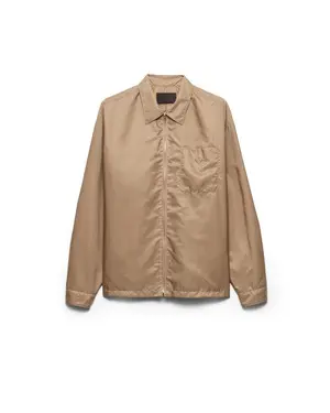 Prada Re-nyon Zipper Shirt - Neutral