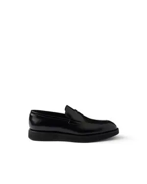 Prada Brushed Leather Loafers