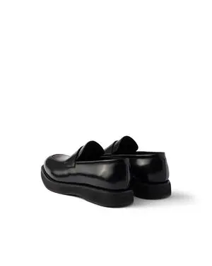 Prada Brushed Leather Loafers