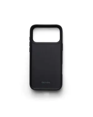 Prada Saffiano Leather Case For Iphone 17 Pro Max - Black