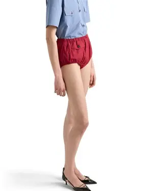 Prada Poplin Shorts - Red