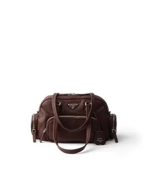 Prada Medium Leather Top-handle Bag - Brown