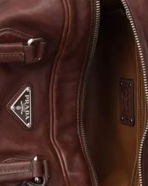Prada Medium Leather Top-handle Bag
