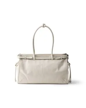 Prada Large Leather Handbag - White