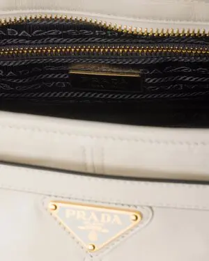 Prada Large Leather Handbag - White
