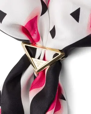 Prada Metal Scarf Ring