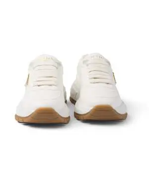 Prada Prax 01 Leather Sneakers - Neutral