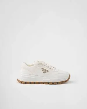 Prada Prax 01 Leather Sneakers - Neutral