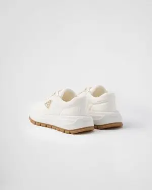 Prada Prax 01 Leather Sneakers - Neutral