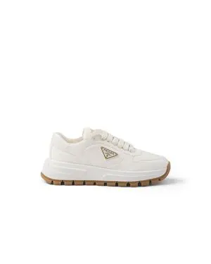 Prada Prax 01 Leather Sneakers - Neutral