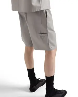 Prada Leather Bermudas