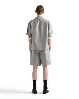 Prada Leather Bermudas