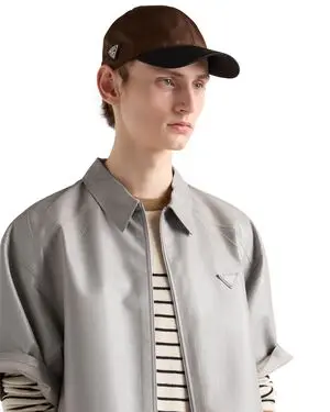 Prada Two-tone Re-nylon Baseball Cap