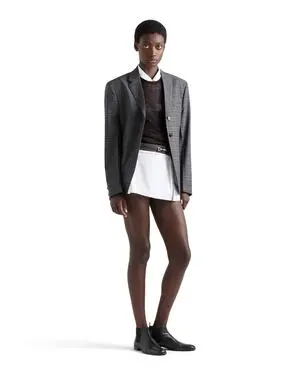 Prada Cashmere And Silk Crew-neck Sweater - Brown