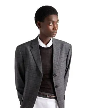 Prada Cashmere And Silk Crew-neck Sweater - Brown