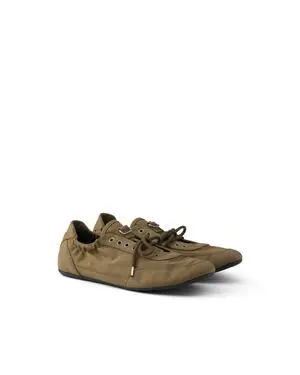 Prada Collapse Canvas Sneakers - Green