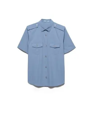 Prada Cotton Poplin Shirt - Blue