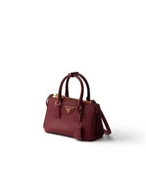 Prada Galleria Mini Saffiano Leather Bag - Red
