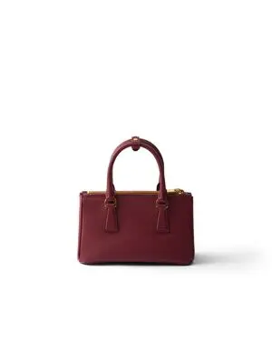 Prada Galleria Mini Saffiano Leather Bag - Red