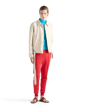 Prada Technical Fabric Pants - Red