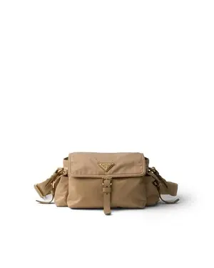 Prada Explore Medium Re-nylon Shoulder Bag With Flap - Brown