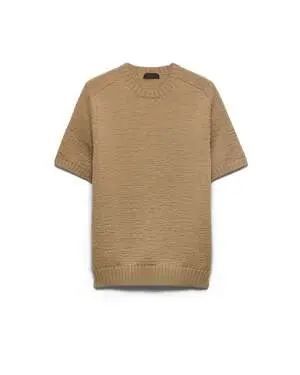 Prada Short-sleeved Wool Sweater - Brown