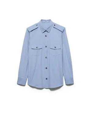 Prada Cotton Poplin Shirt - Blue