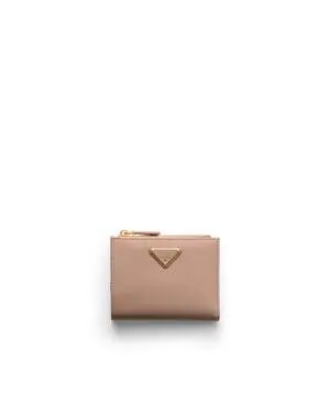Prada Small Saffiano Leather Wallet - Pink