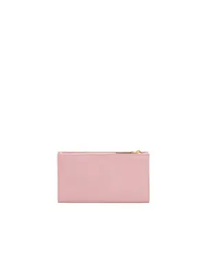 Prada Large Saffiano Leather Wallet - Pink