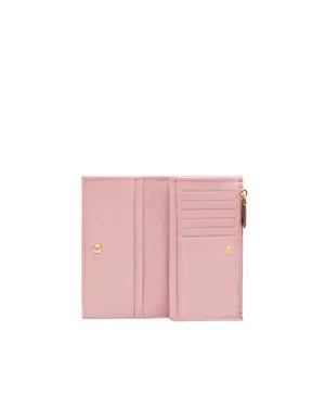 Prada Large Saffiano Leather Wallet - Pink