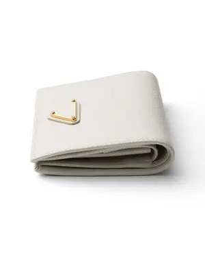 Prada Small Saffiano Leather Wallet - Neutral