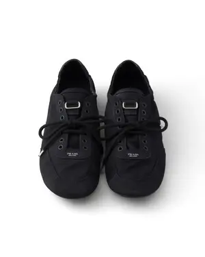 Prada Collapse Canvas Sneakers - Black