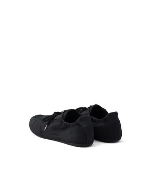 Prada Collapse Canvas Sneakers - Black