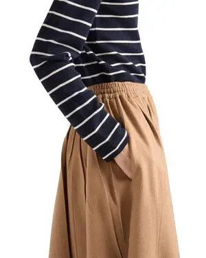 Prada Midi Circle Skirt - Brown