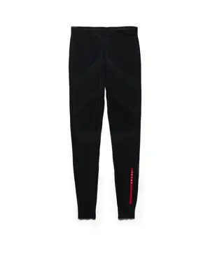 Prada Re-nylon Piqué Leggings - Black