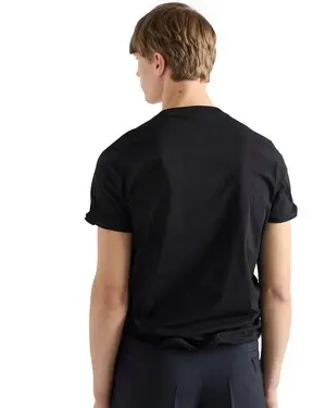 Prada Shapeable Cotton T-shirt - Black