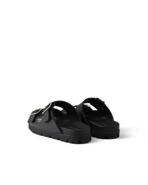 Prada Rubber Strap Sandals