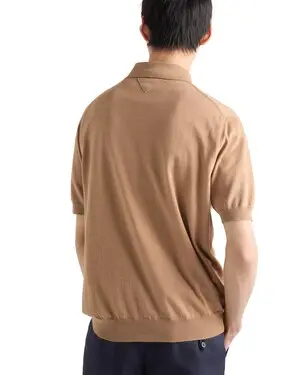 Prada Cashmere And Silk Polo Shirt