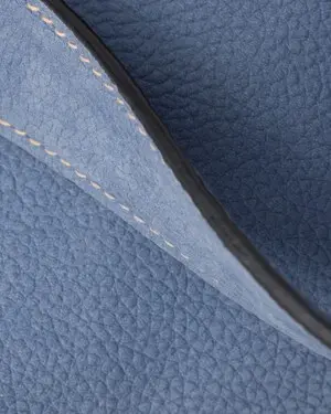Prada Aimée Large Nubuck Leather Shoulder Bag - Blue