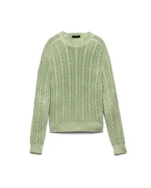 Prada Wool And Cashmere Crew-neck Sweater - Green