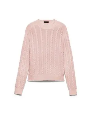 Prada Wool And Cashmere Crew-neck Sweater - Pink