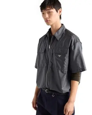 Prada Short-sleeved Light Re-nylon Shirt - Grey