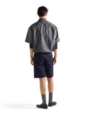 Prada Short-sleeved Light Re-nylon Shirt - Grey