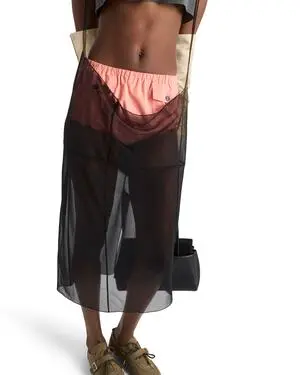 Prada Poplin Shorts - Orange