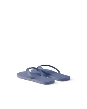 Prada Brushed Leather Flip-flops - Blue