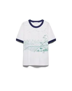 Prada Printed Cotton T-hirt - White