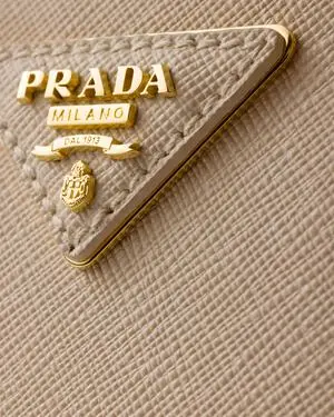 Prada Galleria Small Saffiano Leather Bag - Neutral