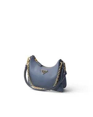 Prada Re-edition Mini Saffiano Leather Bag - Blue