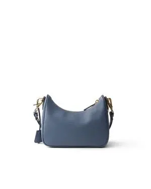 Prada Re-edition Mini Saffiano Leather Bag - Blue