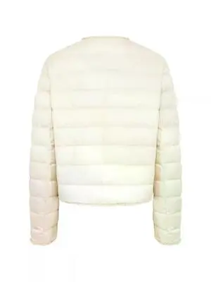 Moncler Fleurs Bouclé-trim Jacket - Neutrals